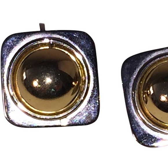 Givenchy | Jewelry | Givenchy Modernist Two Tone Dome Earrings | Poshmark